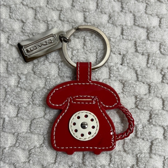 Coach | Accessories | Coach Red Telephone Keychain | Poshmark